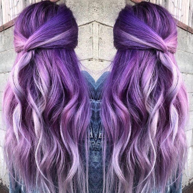 Smokey violet: el color de pelo que será tendencia en el 2020