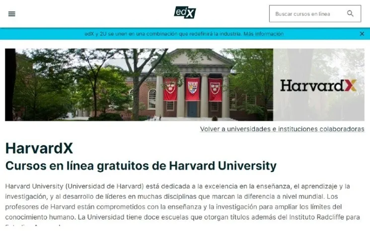 Harvard: cursos gratis online para estudiar desde tu casa