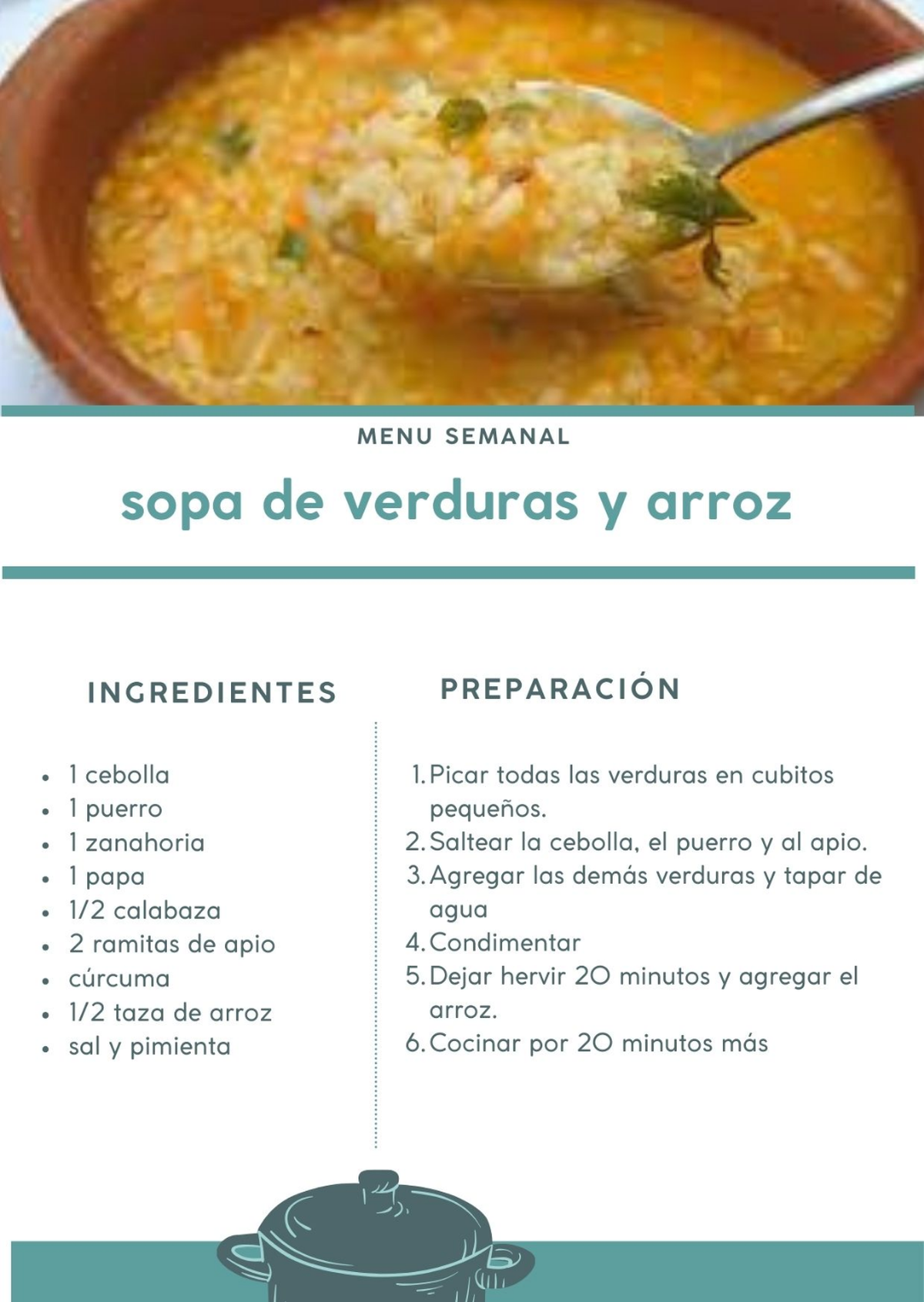 Sopa de arroz: la receta fácil y económica, perfecta para los días de ...