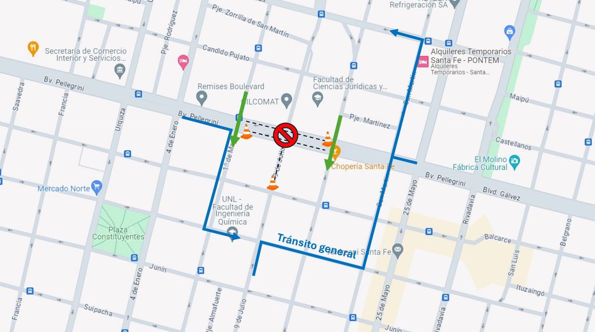 Santa Fe: el mapa de los nuevos recorridos de los colectivos por el ...