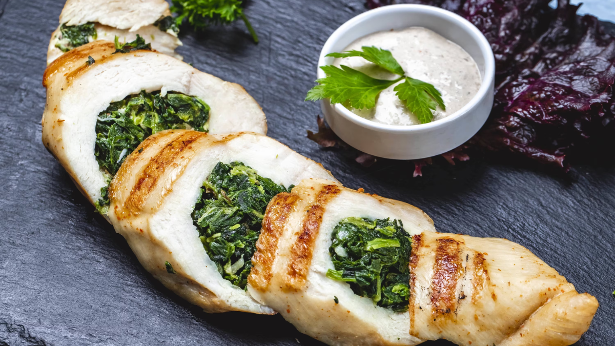 Cómo hacer el roll de pollo a la florentina más fácil y económico