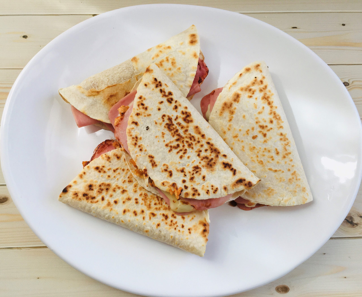 Fajitas de jamón y queso: una opción rápida y deliciosa para comer en casa