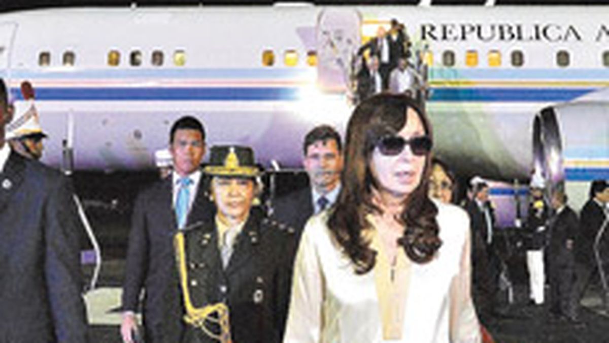 La presidenta Cristina Kirchner llegó a Panamá para participar de la Cumbre
