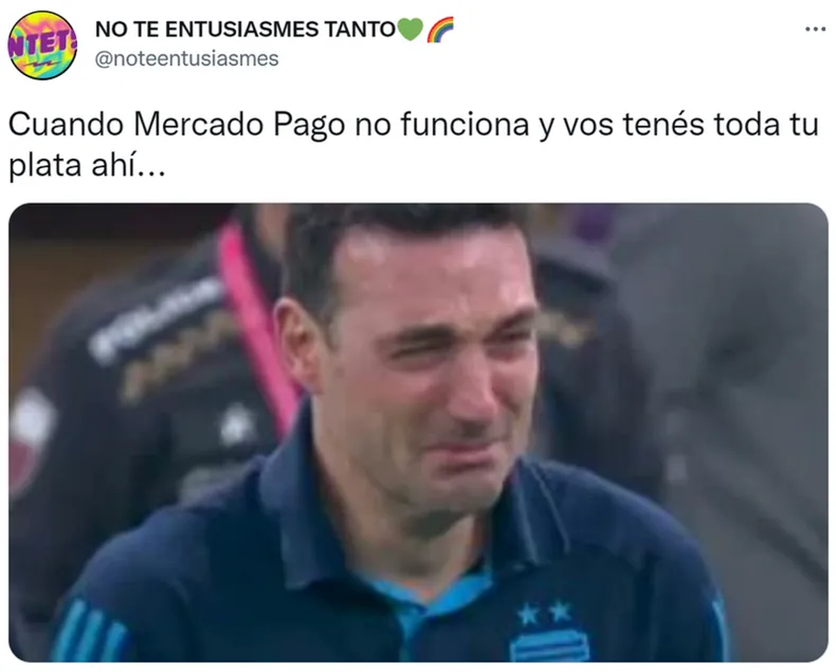 Mercado Pago se cayó a nivel global y los usuarios respondieron con memes