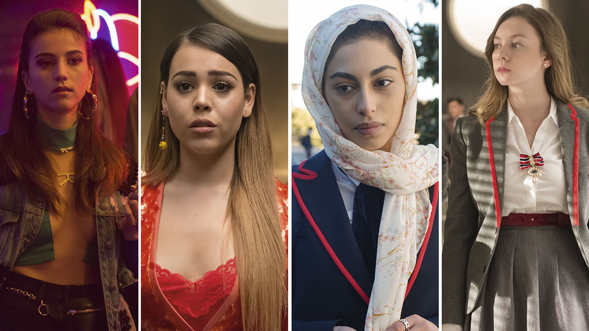 Las actrices de Élite deslumbraron imitando a Jennifer López