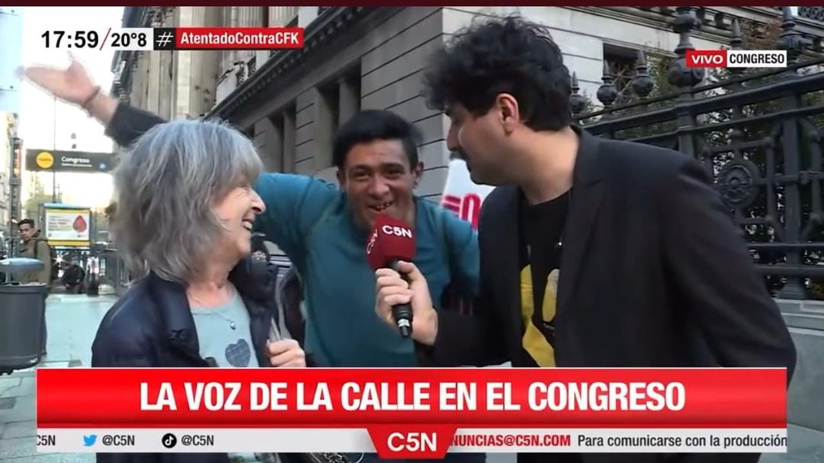 Se metió en el móvil de C5N y protagonizó un momento insólito de la TV ...