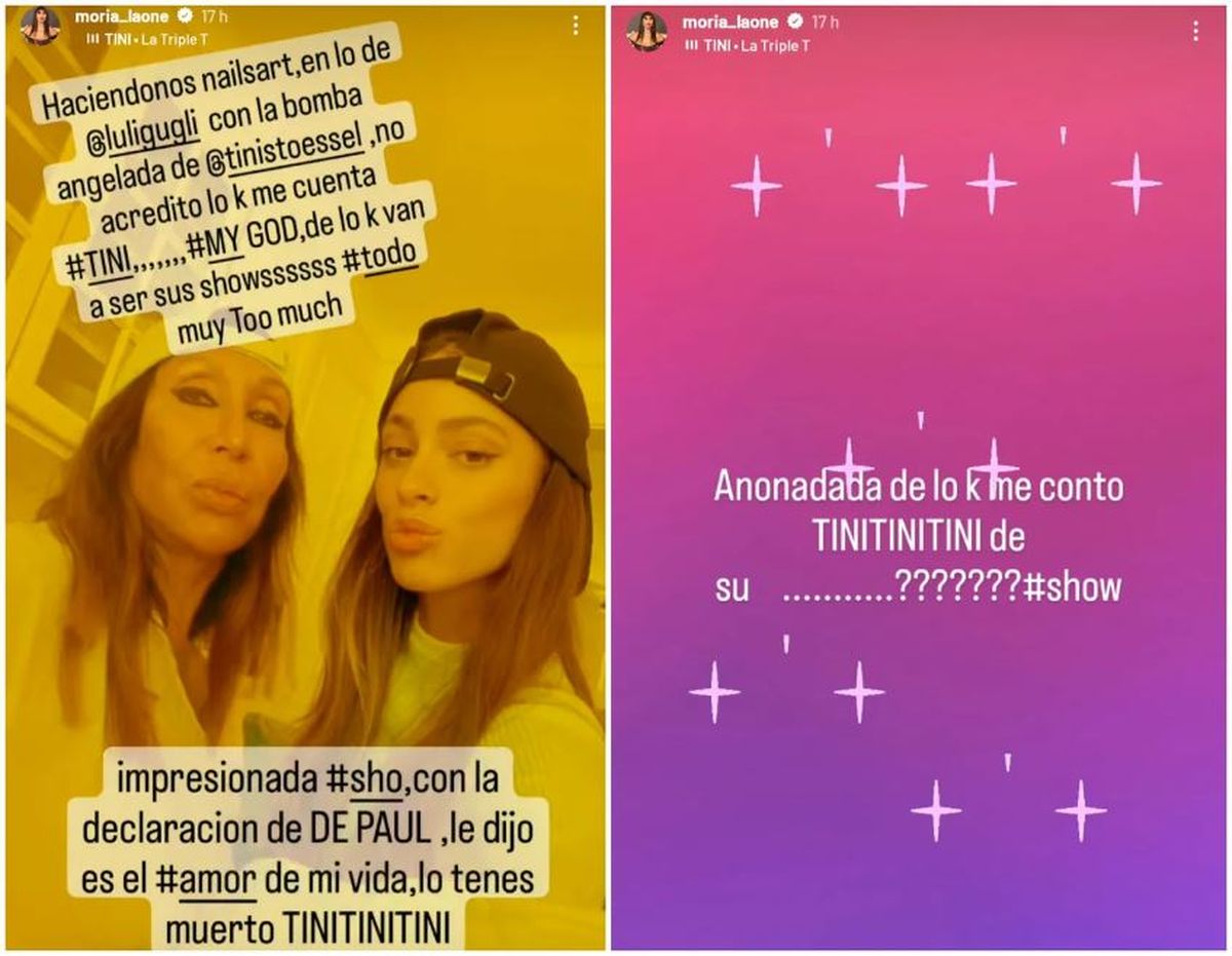 Moria Casán, sin filtros, le dijo a Tini Stoessel todo lo que piensa ...