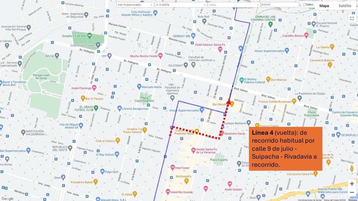 Santa Fe: el mapa de los nuevos recorridos de los colectivos por el ...
