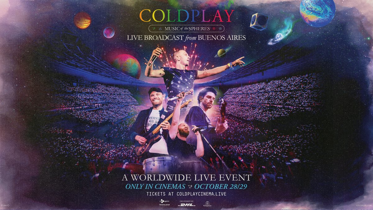 El concierto de Coldplay junto a Jin de BTS en Argentina se transmitirá en los cines de todo el ...