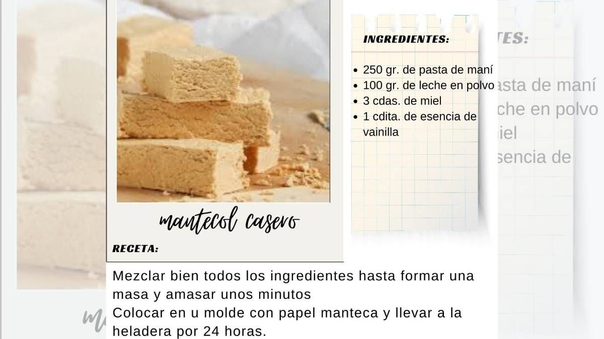 Cómo hacer mantecol casero para estas fiestas: la receta que nunca falla