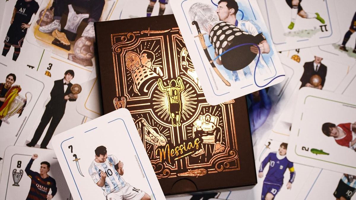 Un truco con el Messias: crearon un mazo de cartas en homenaje a Lionel Messi