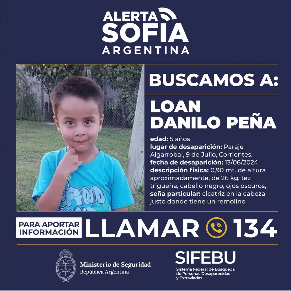 Desaparición de Loan: según Missing Children Argentina, la alerta Sofía se activó tarde