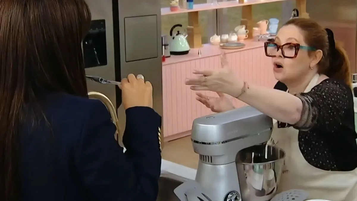 Tenso inicio de Bake Off: Andrea del Boca amenazó a Wanda Nara en pleno ...