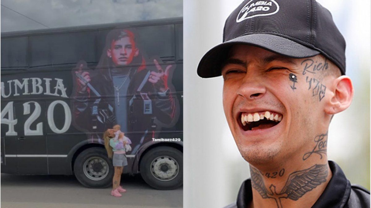 Cómo es el impresionante micro ploteado en el que se traslada L-Gante