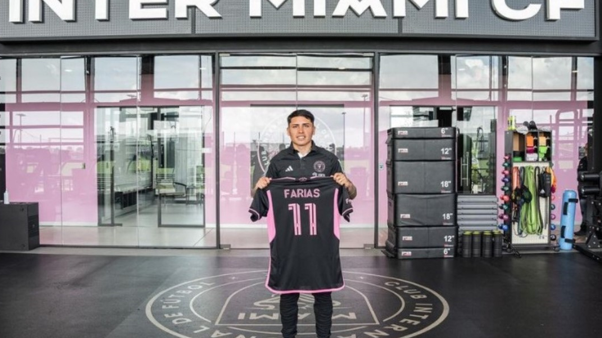 Facundo Farías, junto a Messi, campeones de la Leagues Cup con Inter Miami