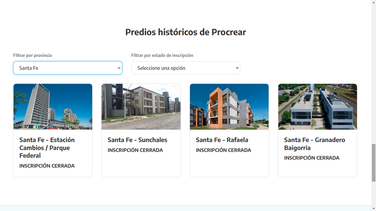 Procrear II: habrá un nuevo sorteo de departamentos del Parque Federal de Santa Fe