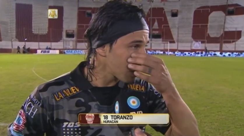 Las lágrimas de Toranzo al volver al fútbol