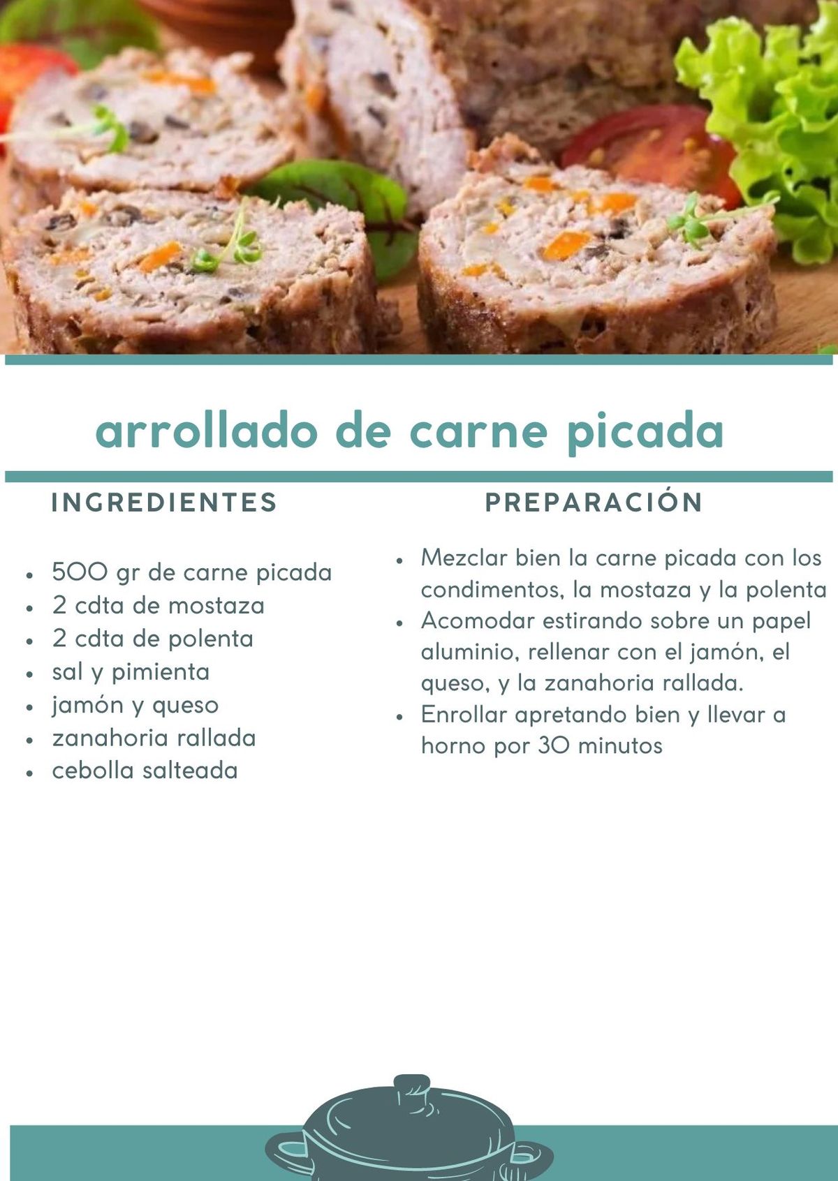 Arrollado de carne picada: una receta fácil y deliciosa para sorprender ...