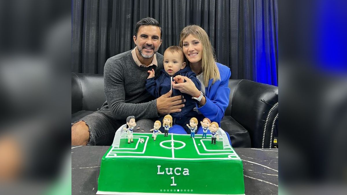 Fabián Cubero y Mica Viciconte festejaron el primer año de su hijo Luca ...