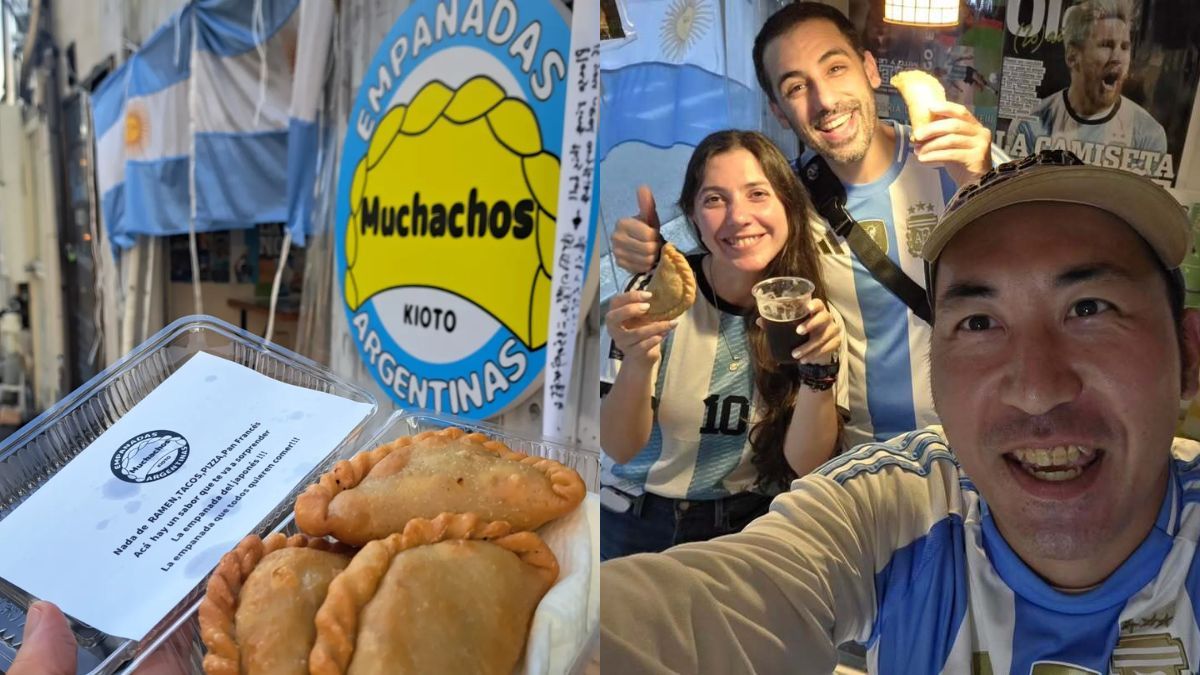 Es japonés, fanático de Boca, escucha cumbia y vende empanadas argentinas en Kioto
