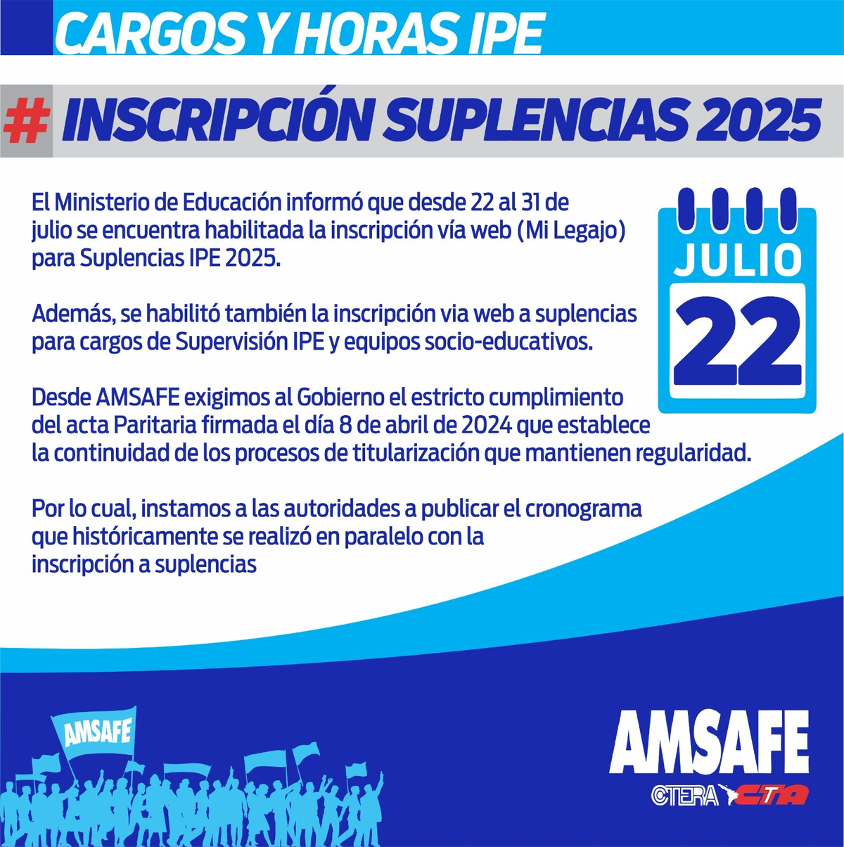 Oportunidad laboral en Santa Fe: lanzan inscripciones para suplencias IPE 2025