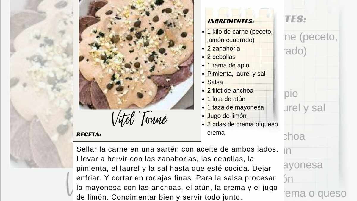 Un clásico que no puede faltar: la receta para hacer vitel tonné casero