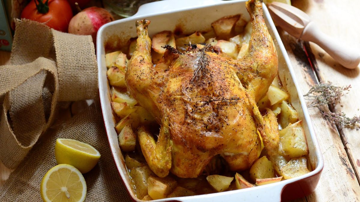 Cómo hacer un pollo rústico con mostaza y limón