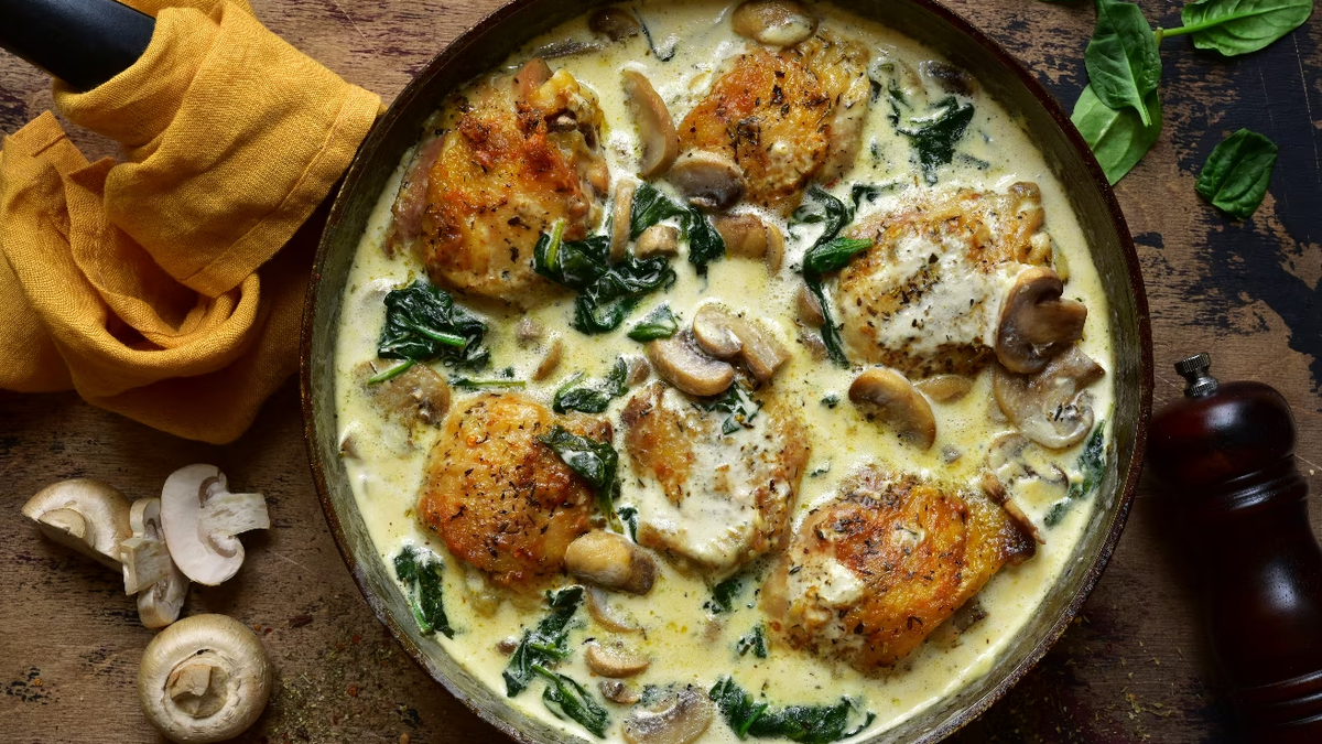 Pechugas de pollo a la crema en pocos minutos: la receta más sencilla