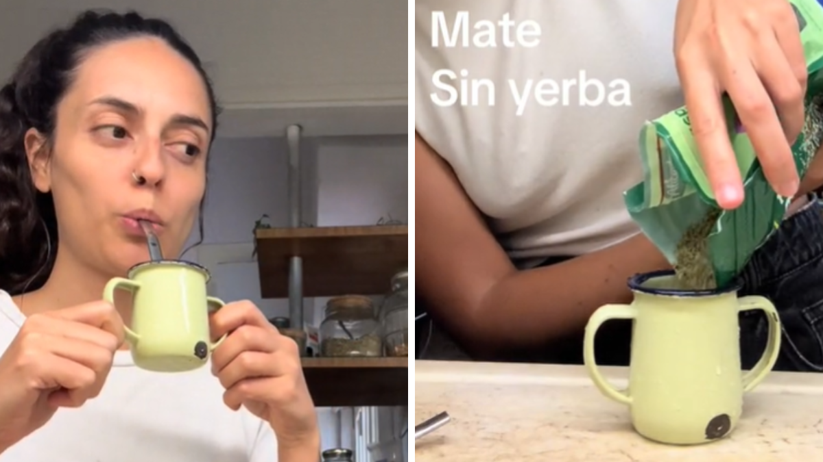 Mate sin yerba, el llamativo invento que está de moda en redes