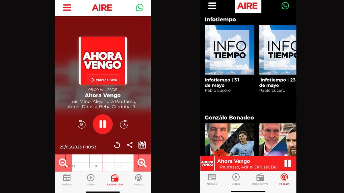AIRE lanzó su nueva aplicación con contenido on demand