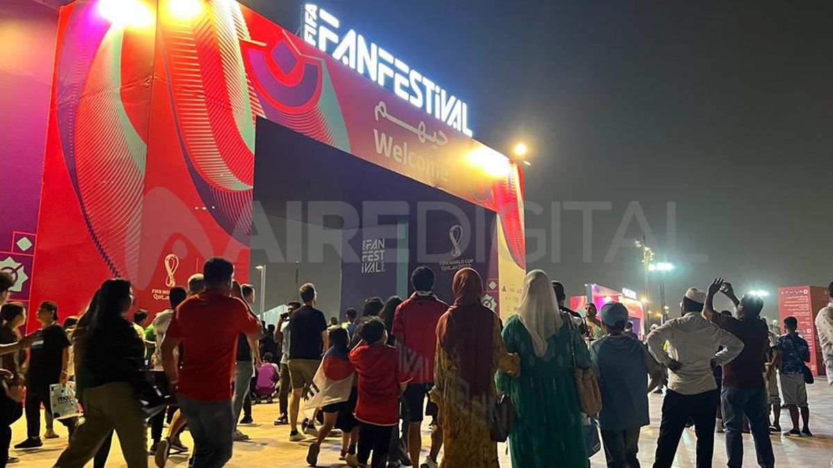 Se inauguró el fan festival de Qatar 2022 y el equipo de AIRE mostró cómo es por dentro el ...