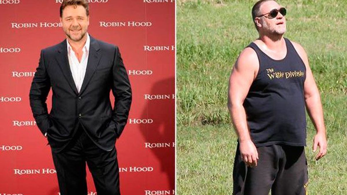La actualidad de Russell Crowe y su irreconocible cuerpo