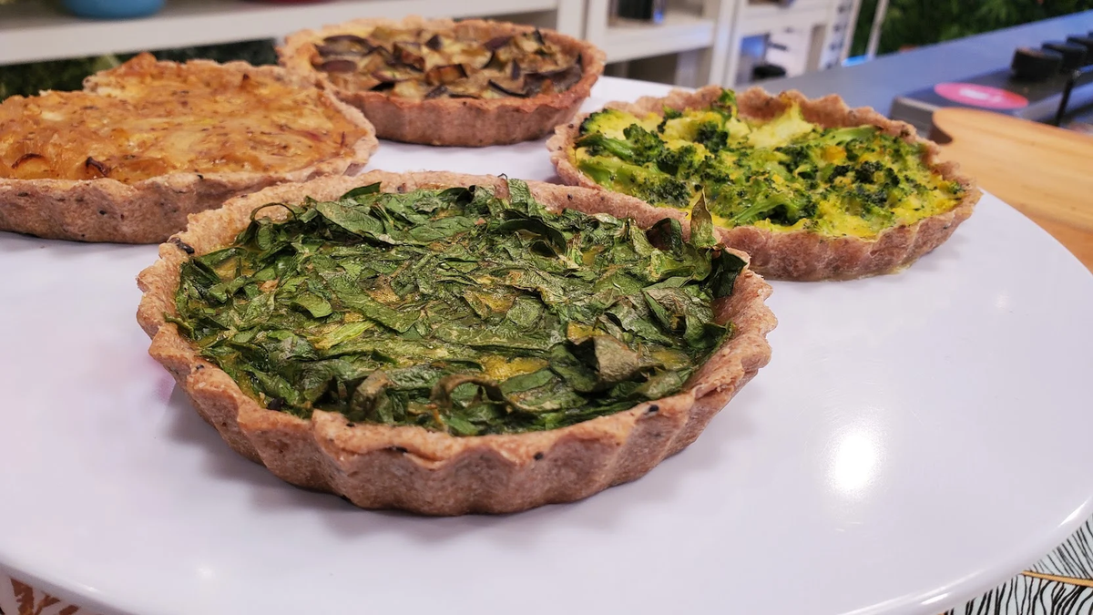 La receta para hacer tartas de verdura individuales