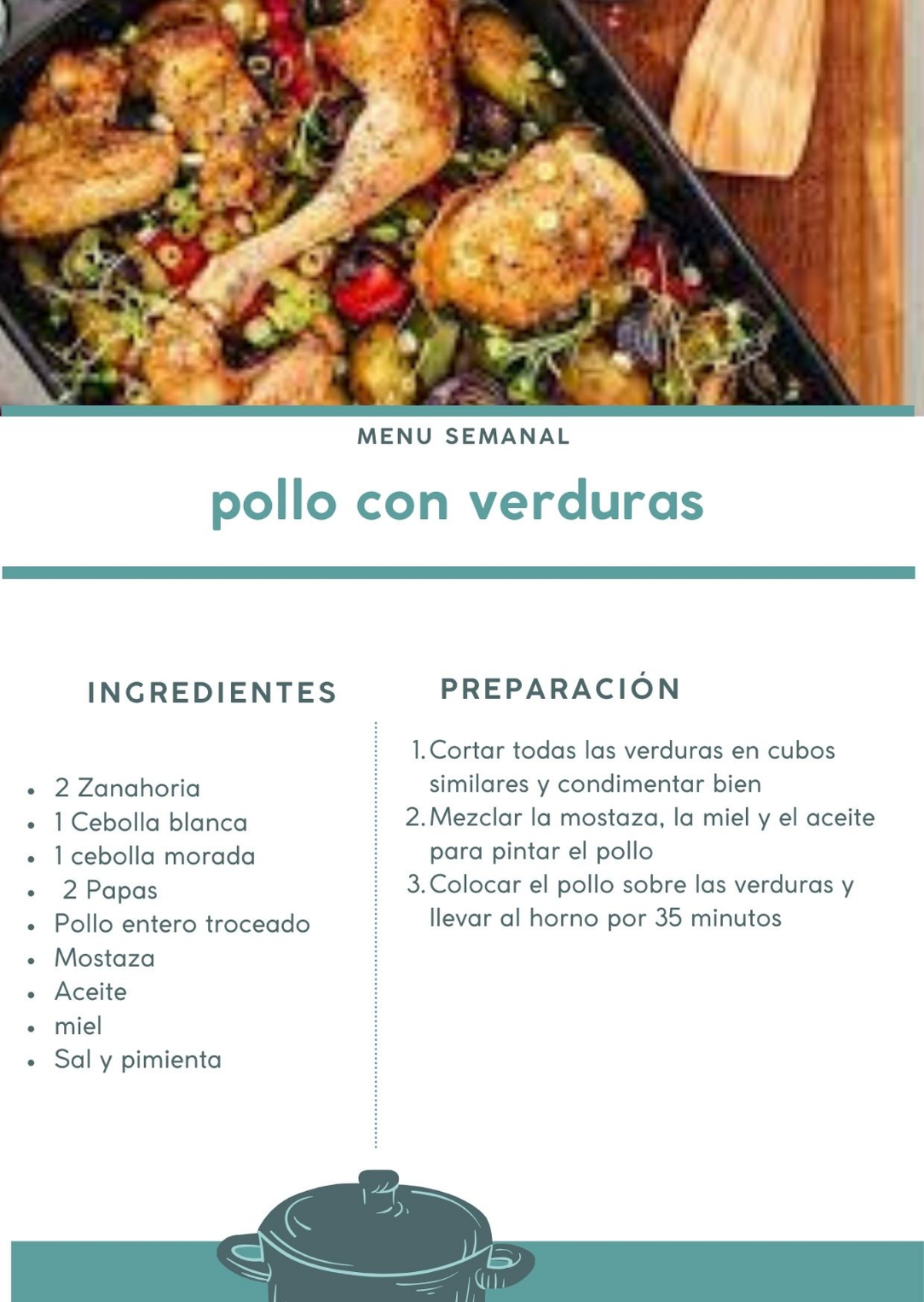 Pollo con verduras: la receta fácil y barata para disfrutar en familia