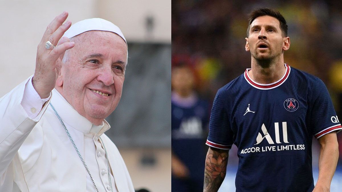 Messi le envió una remera del PSG autografiada al papa Francisco