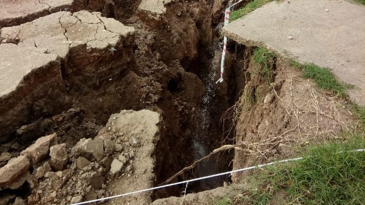 Imagenes áreas: la grieta de Diamante desde el aire