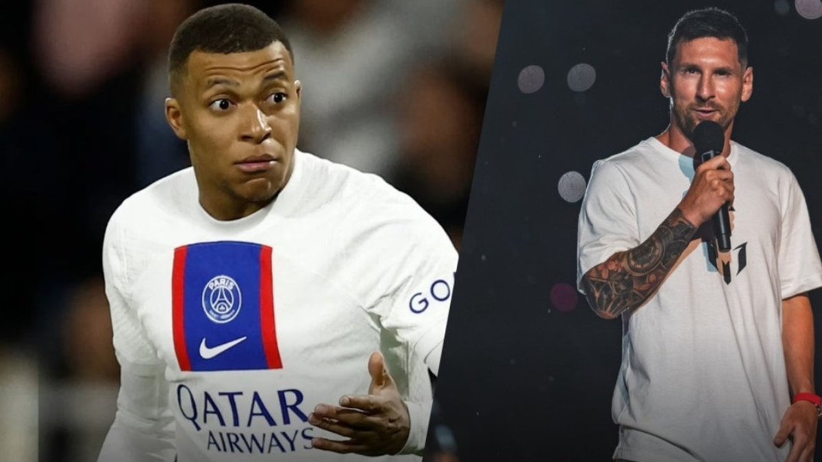 Lo que hizo Mbappé mientras Lionel Messi confirmaba su debut en Inter Miami