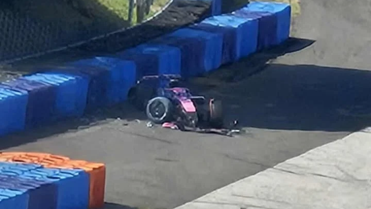 Franco Colapinto sufrió un accidente en Hungría y fue trasladado a un ...