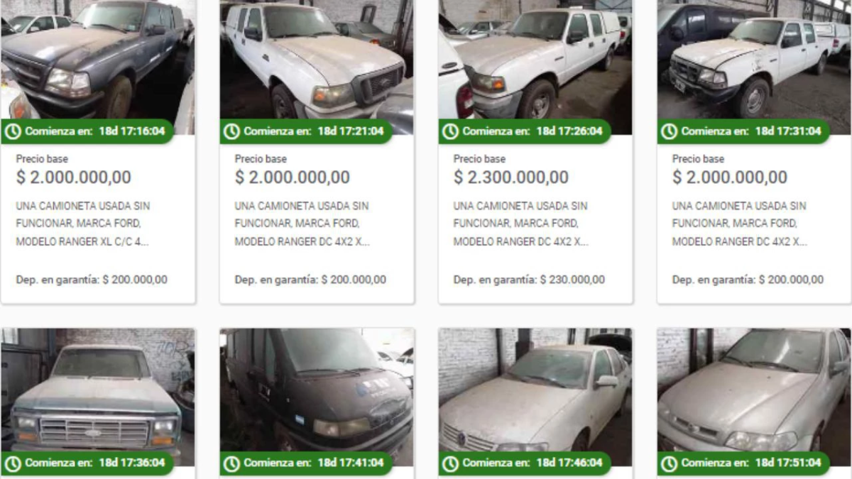 AFIP subastará 47 autos y camionetas desde $500.000: cómo y cuándo participar