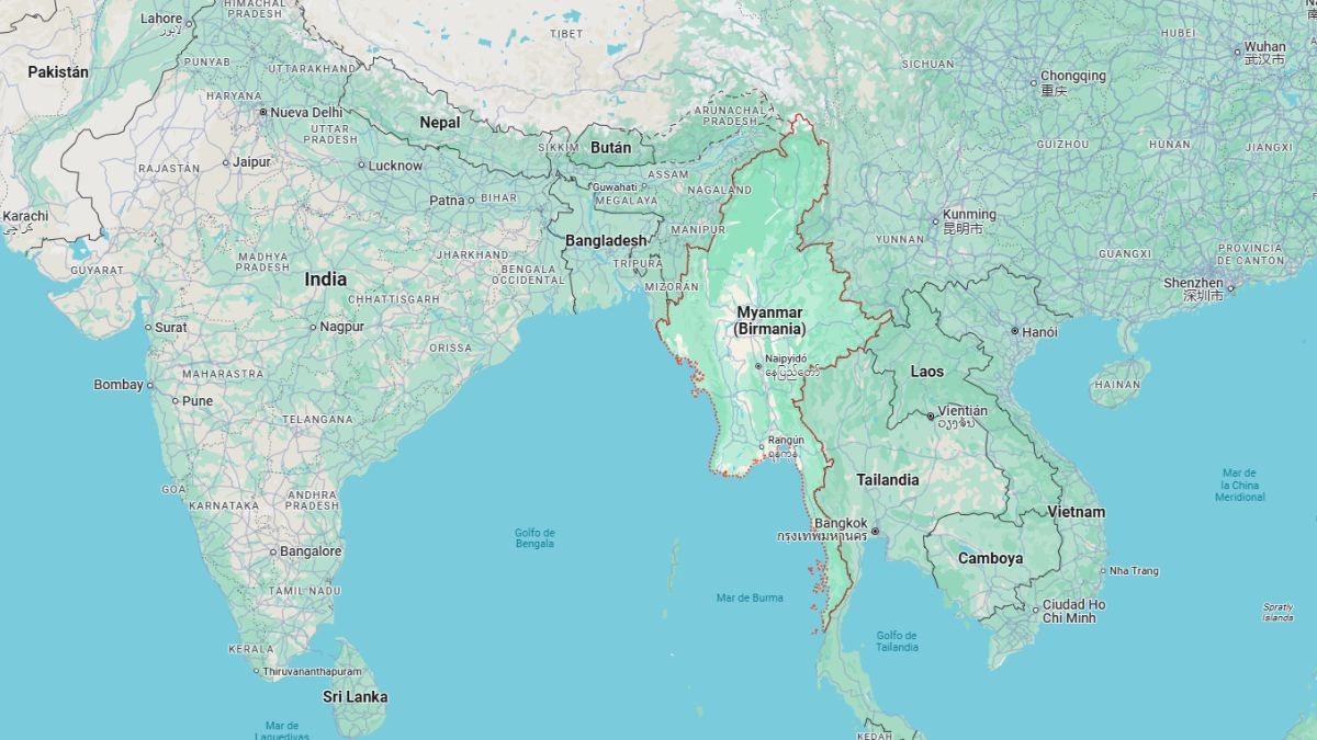 Mapa: dónde queda Myanmar, el país que fue golpeado por un devastador terremoto