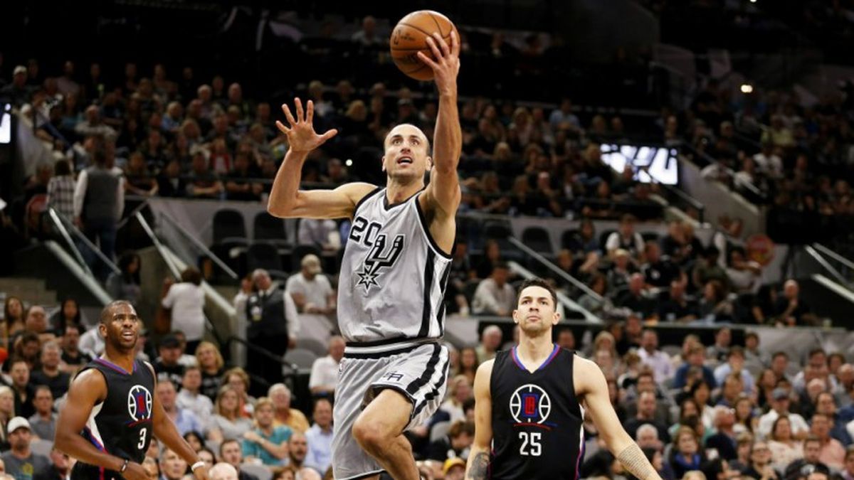 NBA: victoria para San Antonio con aporte de Manu