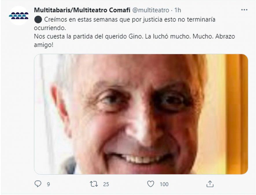 El dolor del mundo artístico por la muerte de Gino Renni: de buen viaje tano querido a se fue un ...