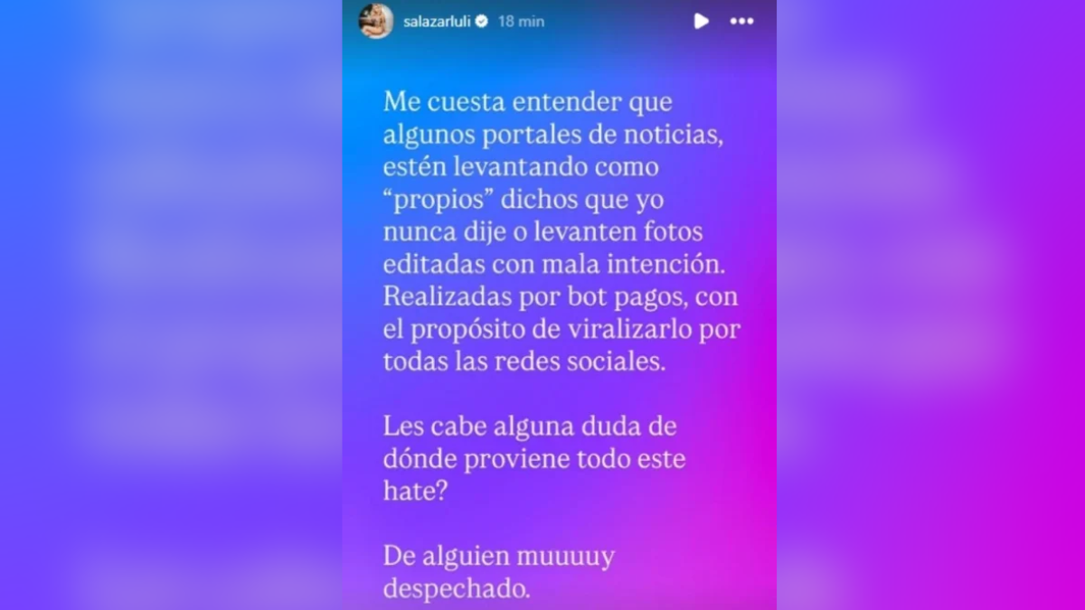 Luciana Salazar lanzó un dardo letal con un despechado y todos apuntan ...