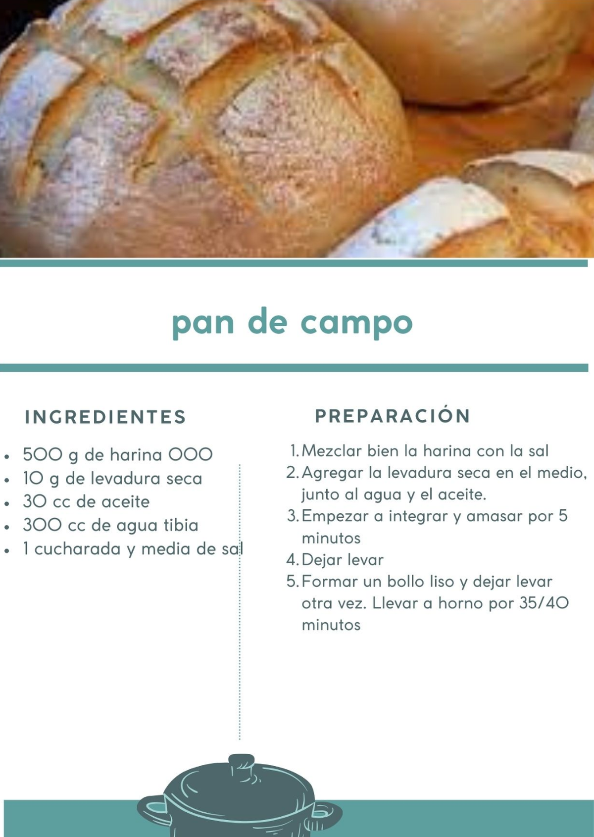 Pan de campo: la receta simple y económica para preparar con pocos ...