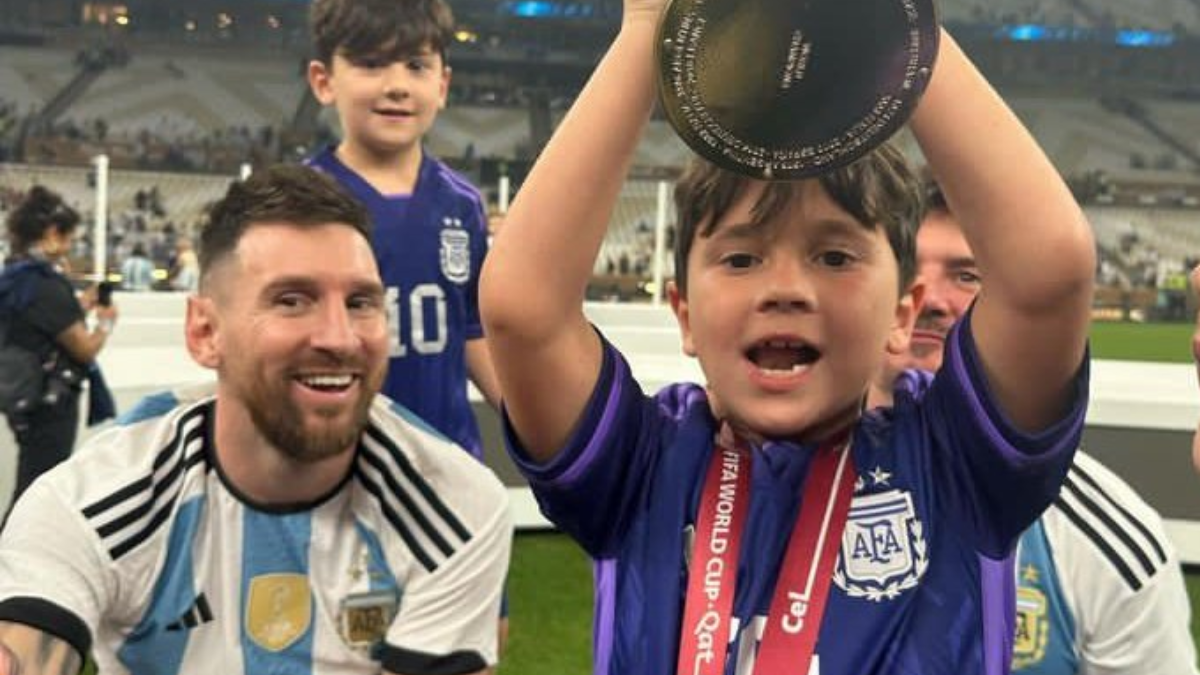 Mateo Messi metió una gambeta e ilusionó a todos: En 2038...