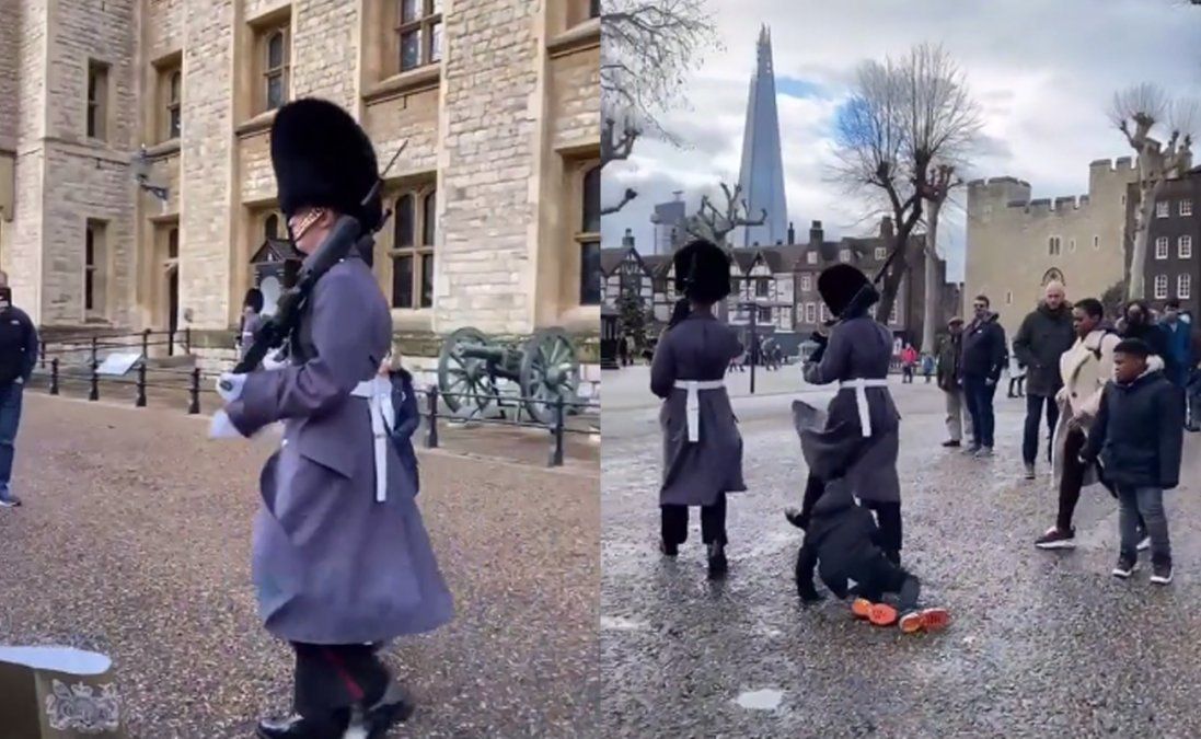 Un guardia de la reina Isabel II atropella en su desfile a un niño ...