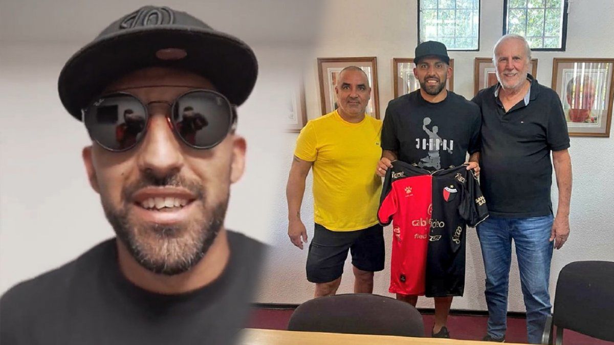 El Club Atlético Colón presentó a Ramón Ábila: El goleador llegó al campeón