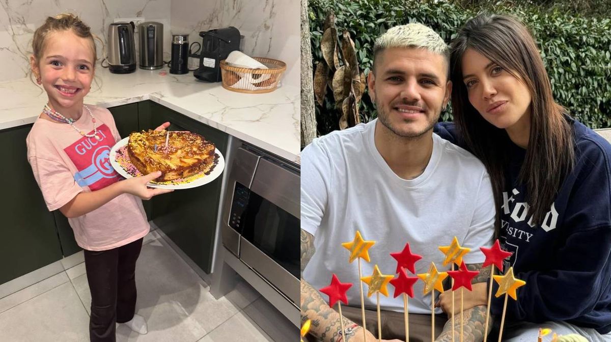 Torta invertida de manzanas con la receta fácil de Wanda Nara