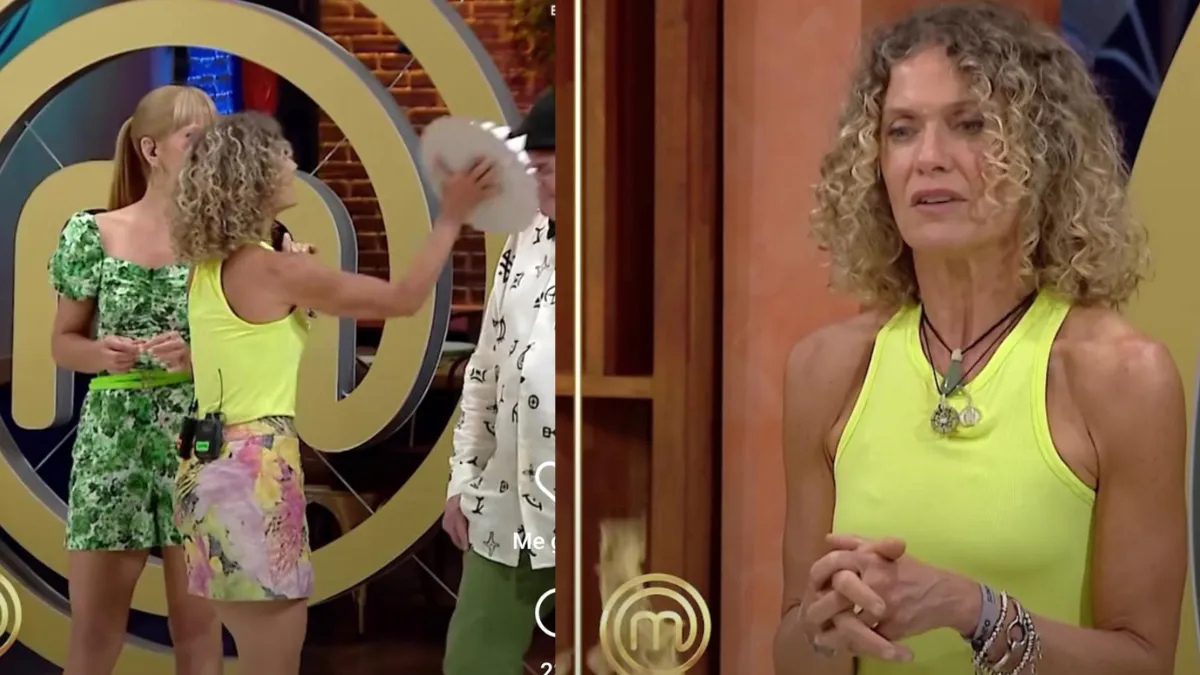 Maru Botana le estampó un tortazo a un jurado de MasterChef: el video