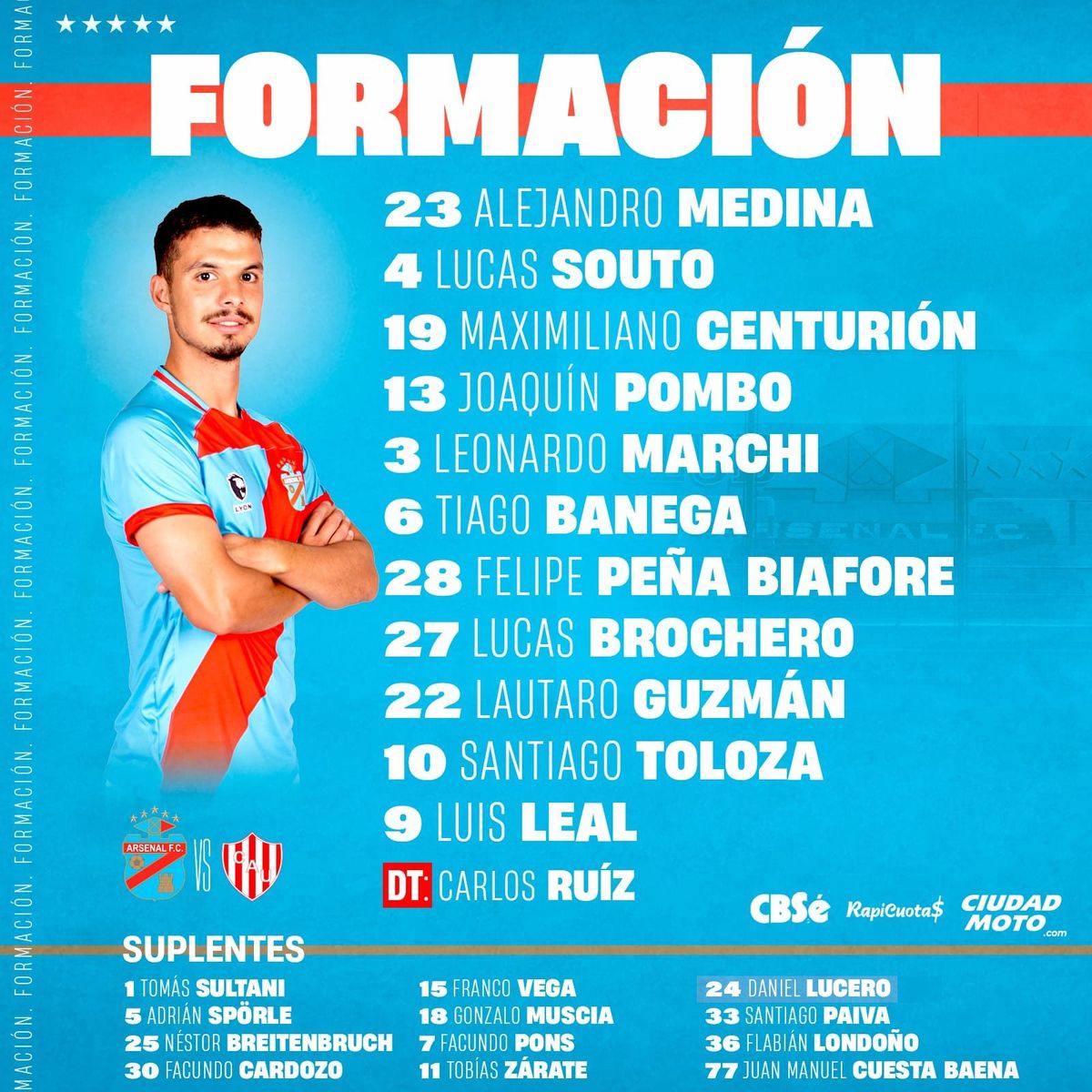 Arsenal de Sarandí vs. Unión de Santa Fe, EN VIVO: Sebastián Méndez ...
